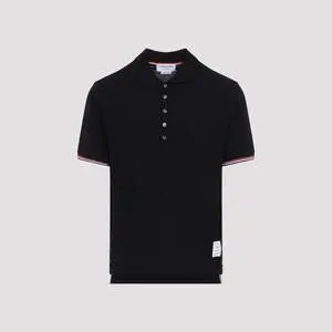 Thom Browne 100% Cotton Polo Shirt - Black