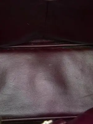 Dior Medium Pebbled Calfskin Diorissimo Satchel - Red