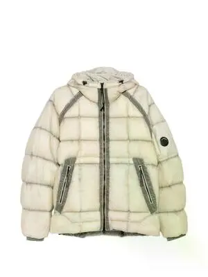 C.P. COMPANY Quilted Down Jacket With Lens Detail