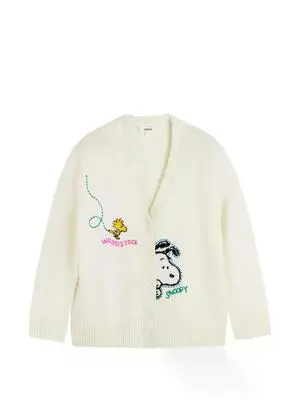 Chinti & Parker Embroidered V-neck Cardigan