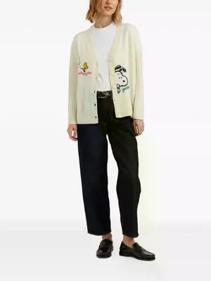Chinti & Parker Embroidered V-neck Cardigan