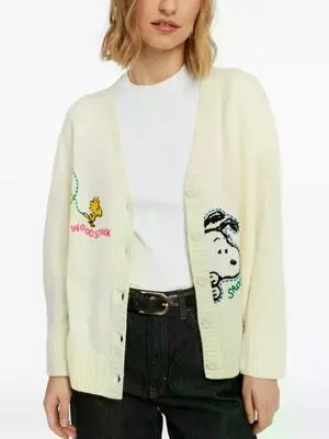 Chinti & Parker Embroidered V-neck Cardigan