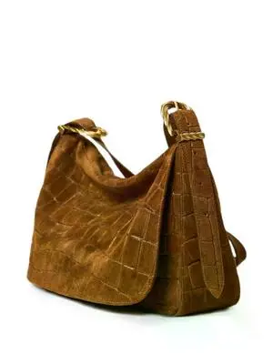TWINSET Liliane Croc-effect Leather Tote Bag