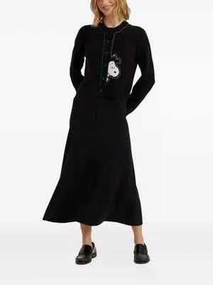 Chinti & Parker Snoopy Intarsia Cardigan