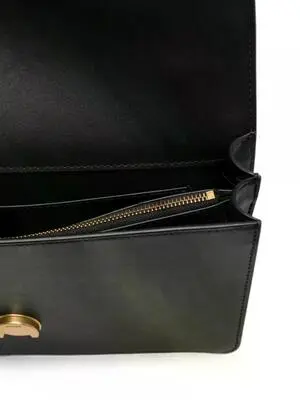 Pinko Love Birds Embellished Leather Shoulder Bag