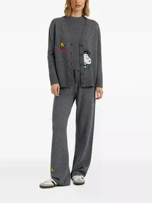 Chinti & Parker Snoopy Embroidered Cardigan