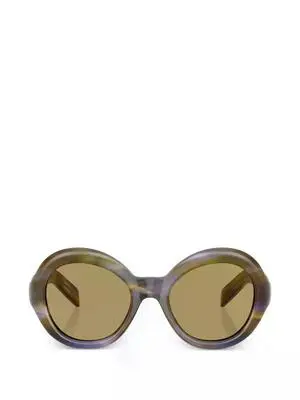 Prada Round-frame Sunglasses - Brown