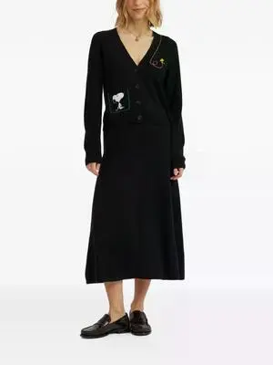 Chinti & Parker Snoopy Intarsia Cardigan