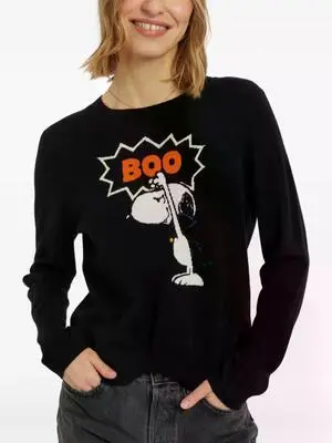 Chinti & Parker Snoopy Intarsia Wool Sweater