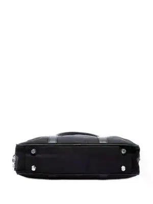 Prada Saffiano Trimmed Tessuto Business Bag
