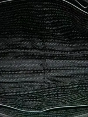 Prada Saffiano Trimmed Tessuto Business Bag
