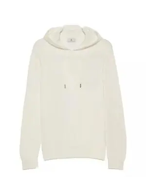 MAGAZZINO RICAMBI Ribbed Knit Drawstring Hoodie