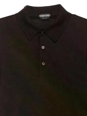 TOM FORD Long-sleeve Buttoned Polo Shirt