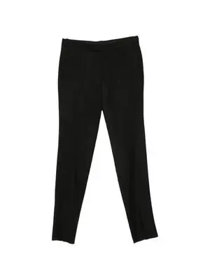 Zegna Belt-loops Straight-leg Trousers - Black