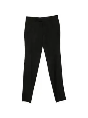Zegna Belt Loops Straight-leg Trousers - Black
