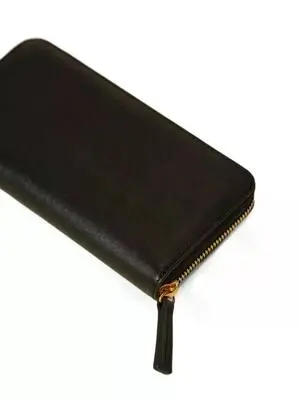 TWINSET Zip-around Leather Wallet - Black