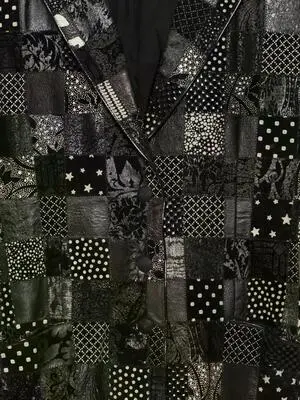 Roberto Cavalli Patchwork Leather Jacket
