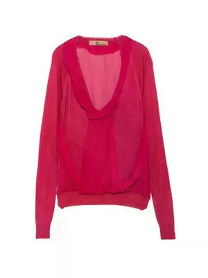 John Galliano Draped Neck Sweater