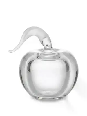 COLLEVILCA Apple-shaped Crystal Sculpture - White