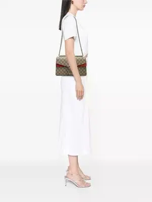 Gucci Dionysus Shoulder Bag Gg Supreme Medium - Neutrals