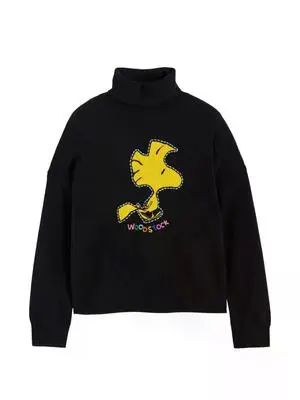 Chinti & Parker Woodstock Intarsia-knit Sweater - Black