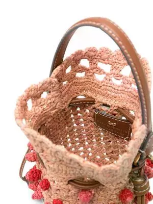 ANYA HINDMARCH Bucket Bag With Bobble Embellishments - Pink