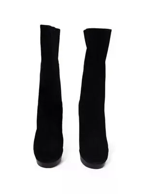Marni Mid-calf Round Toe Platform Block Heel Boots