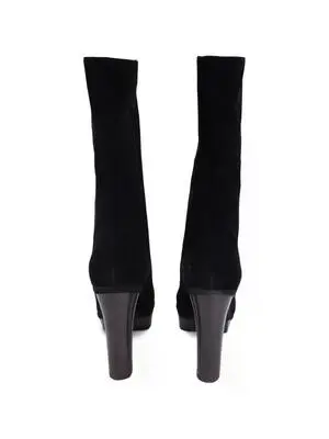 Marni Mid-calf Round Toe Platform Block Heel Boots