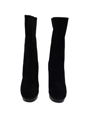 Marni Mid-calf Round Toe Platform Block Heel Boots