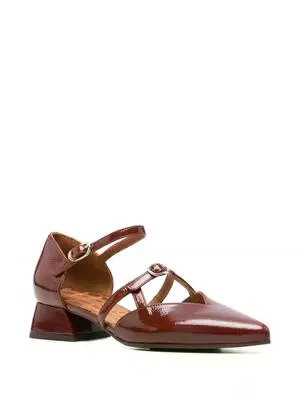 Chie Mihara Buckle-fastening Pointed-toe Loafers - Brown