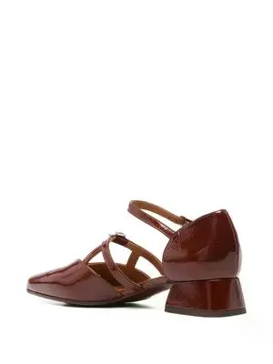 Chie Mihara Buckle-fastening Pointed-toe Loafers - Brown