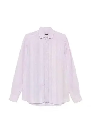 Zegna Striped Long-sleeve Shirt - Pink