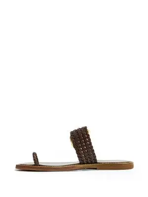GIUSEPPE ZANOTTI Woven-strap Flat Sandals
