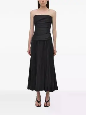 Simkhai Arie Ruched Bustier Midi Dress