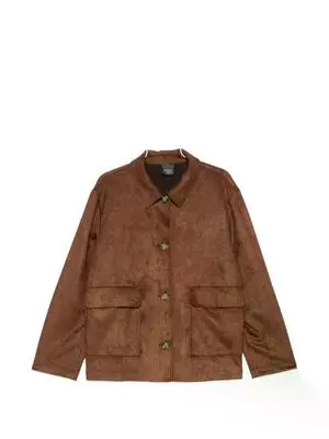 Marina Rinaldi Crocodile-effect Jacket - Brown