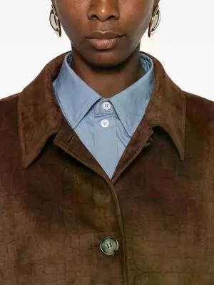 Marina Rinaldi Crocodile-effect Jacket