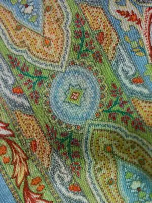 Etro Paisley-print Frayed Scarf - Blue