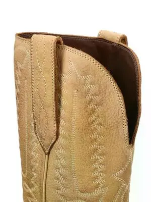 GOLDEN GOOSE Wish Star Embroidered Leather Boots
