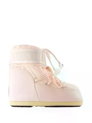 Moon Boot Icon Low Dusty Nylon Lace-up Boots - Pink