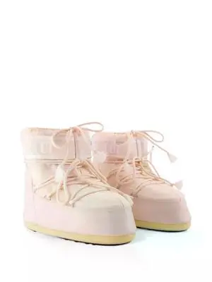 Moon Boot Icon Low Dusty Nylon Lace-up Boots - Pink