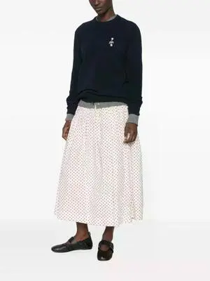 N°21 Crystal Embellished Raglan Sleeve Sweater
