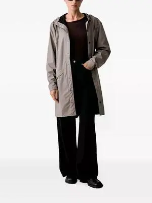 Rains Hooded Press-stud Coat