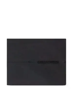 PIQUADRO Logo-plaque Bi-fold Wallet - Black