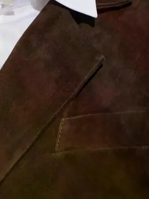 ARMA Safia Double-breasted Suede Jacket