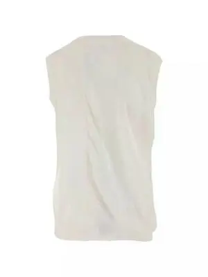 NICCOLO PASQUALETTI Sleeveless V-neck Knit Jacket