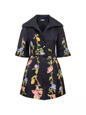 LEO LIN Genevieve Mini Dress With Floral Print