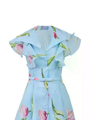 LEO LIN Isla Floral-print Mini Dress