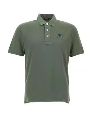 BLAUER. Albano Logo-patch Polo Shirt - Green