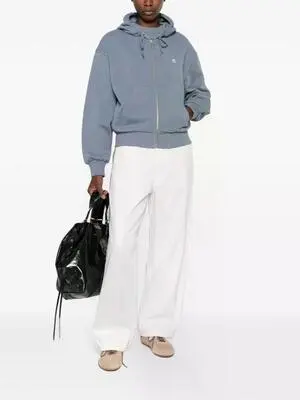 Carhartt Work In Progress Zip-fastening Hoodie With Embroidered Logo