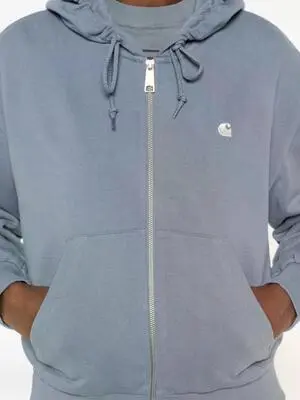 Carhartt Work In Progress Zip-fastening Hoodie With Embroidered Logo